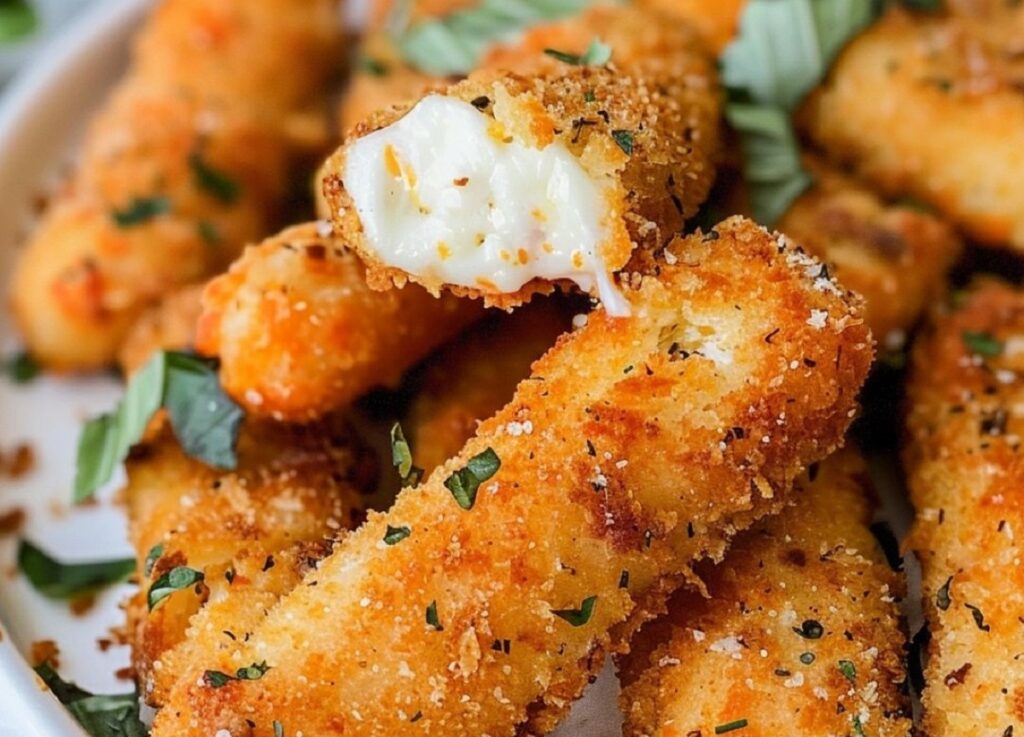 Crispy Homemade Mozzarella Sticks Recipe - Momy Cooks