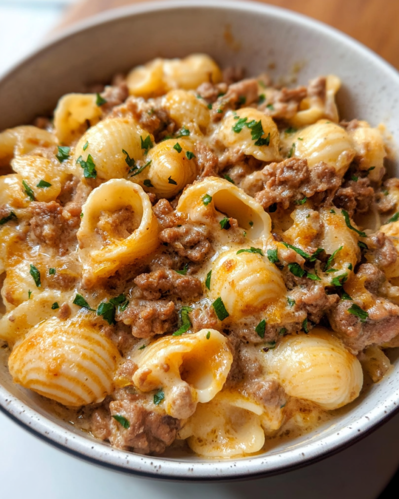 Creamy Beef and Shells Recipe: A Quick & Delicious Comfort Food - Momy ...
