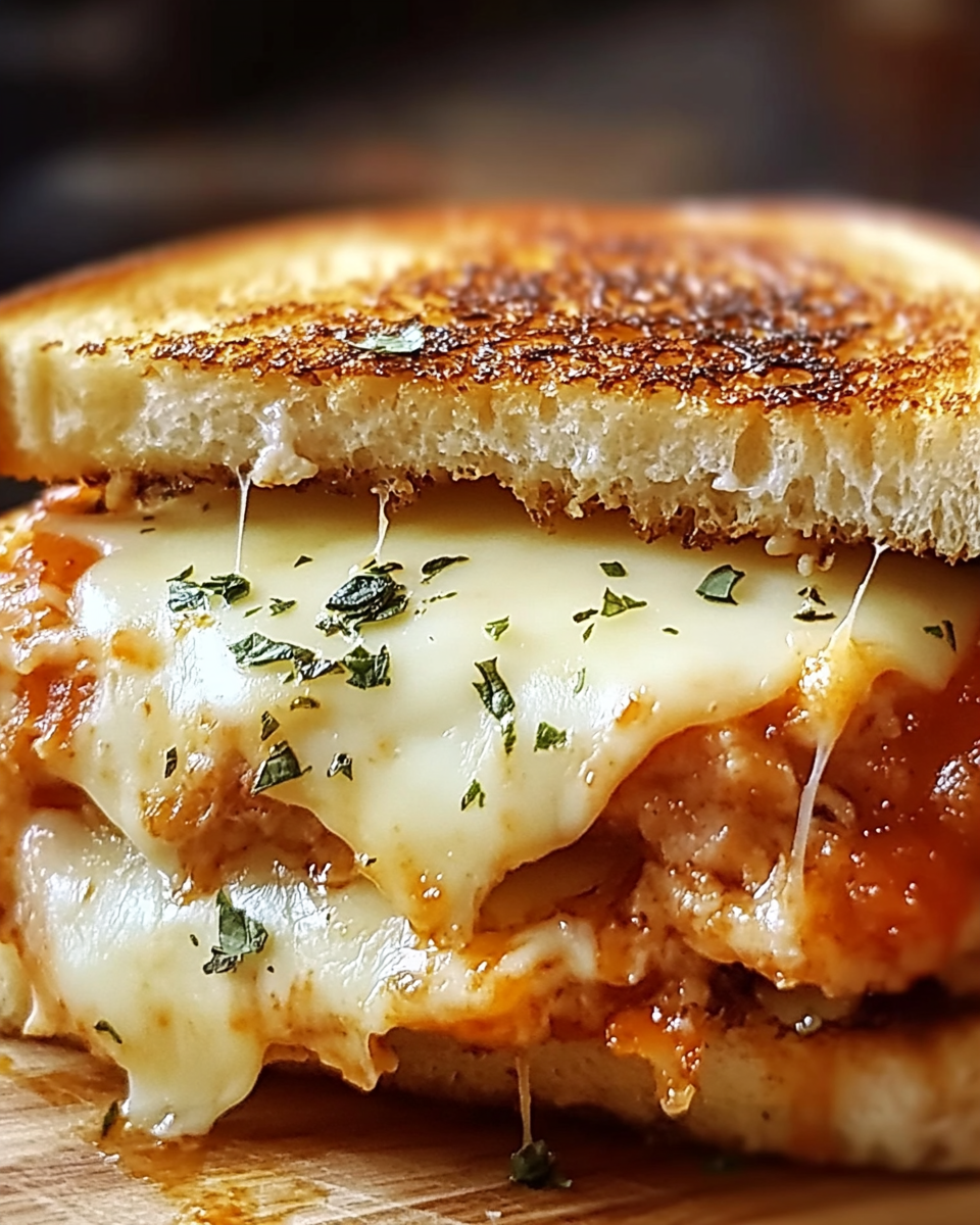 Lazy Chicken Parmesan Grilled Cheese – Crispy, Cheesy & Flavorful ...