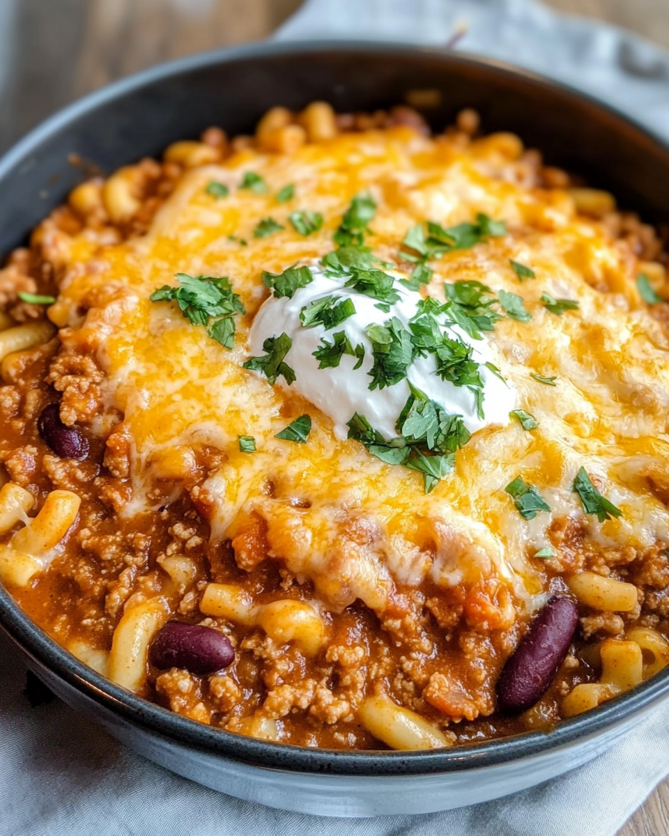The Best Turkey Chili Mac & Cheese Recipe – Hearty, Cheesy, and Flavor ...