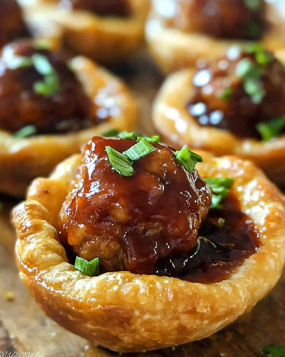 BBQ Meatball Crescent Cups Recipe - Easy and Delicious Appetizer - Momy ...