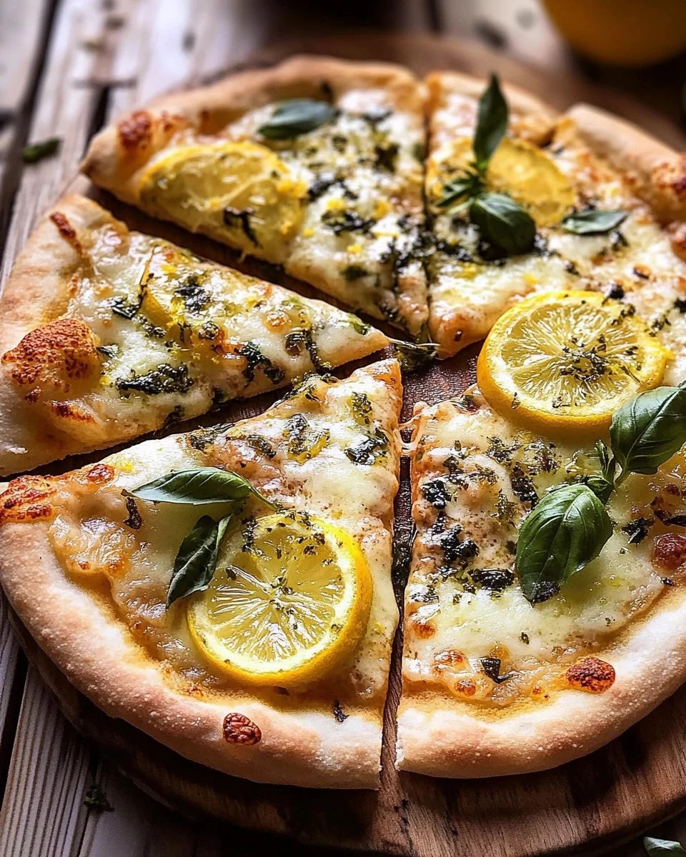3-Cheese Lemon Basil Pizza: A Refreshing Twist on Classic Pizza - Momy ...