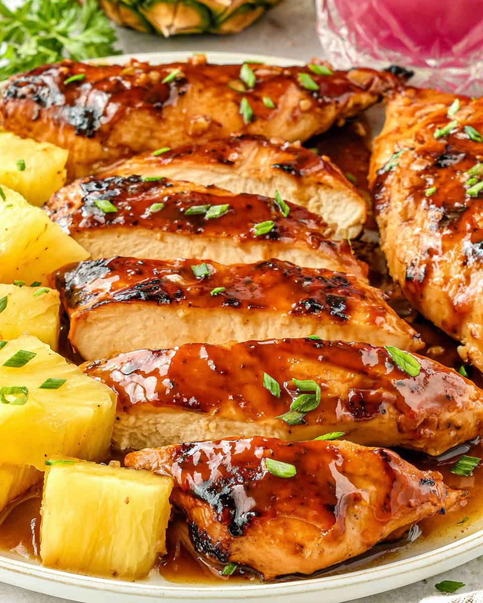 Brown Sugar Pineapple Chicken Crowd-Pleasing • no-fail - Momy Cooks
