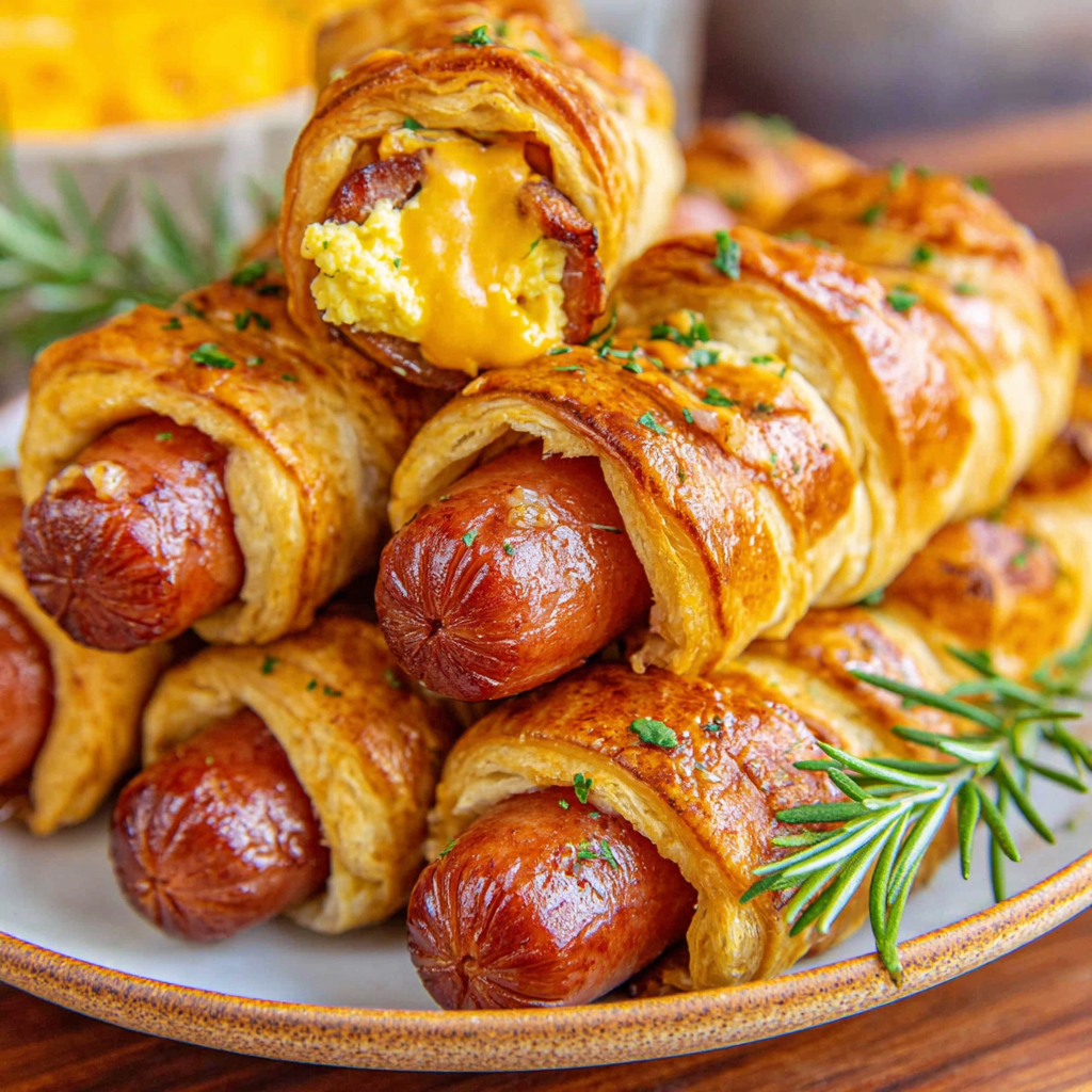 Savory Breakfast Pigs in a Blanket Delight - Momy Cooks
