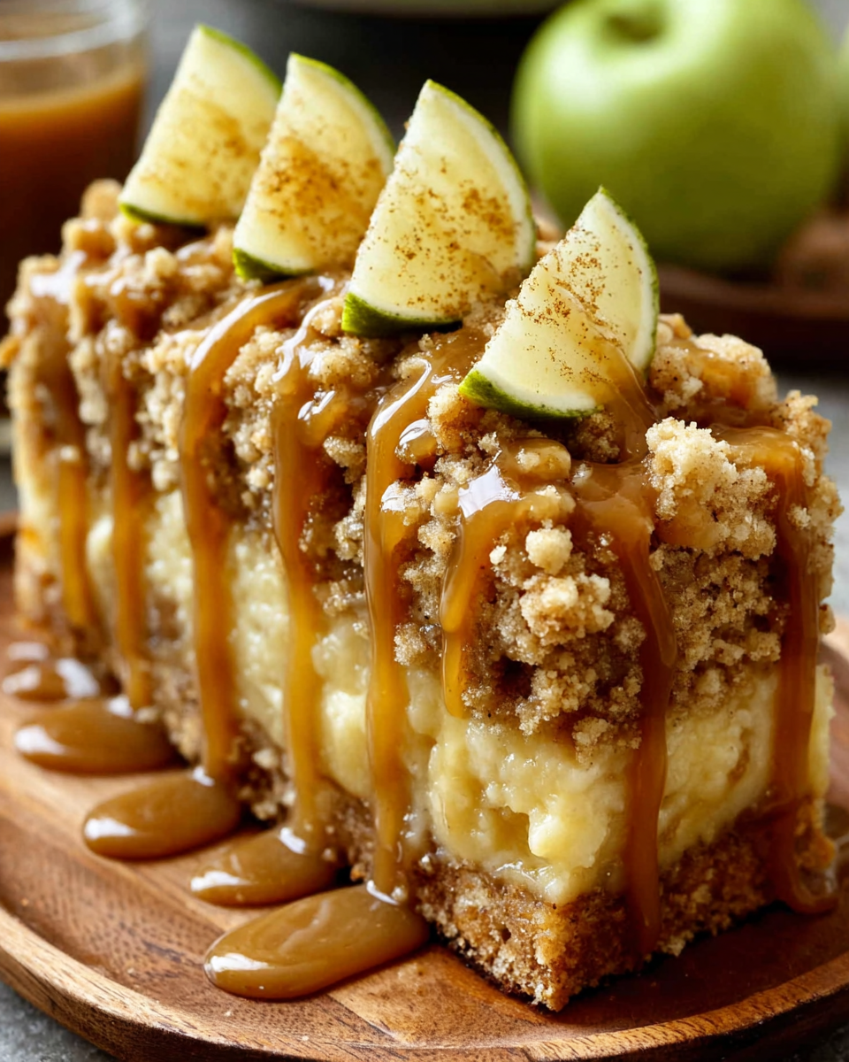 Delicious Apple Crumb Cake with a Cinnamon Drizzle - Momy Cooks