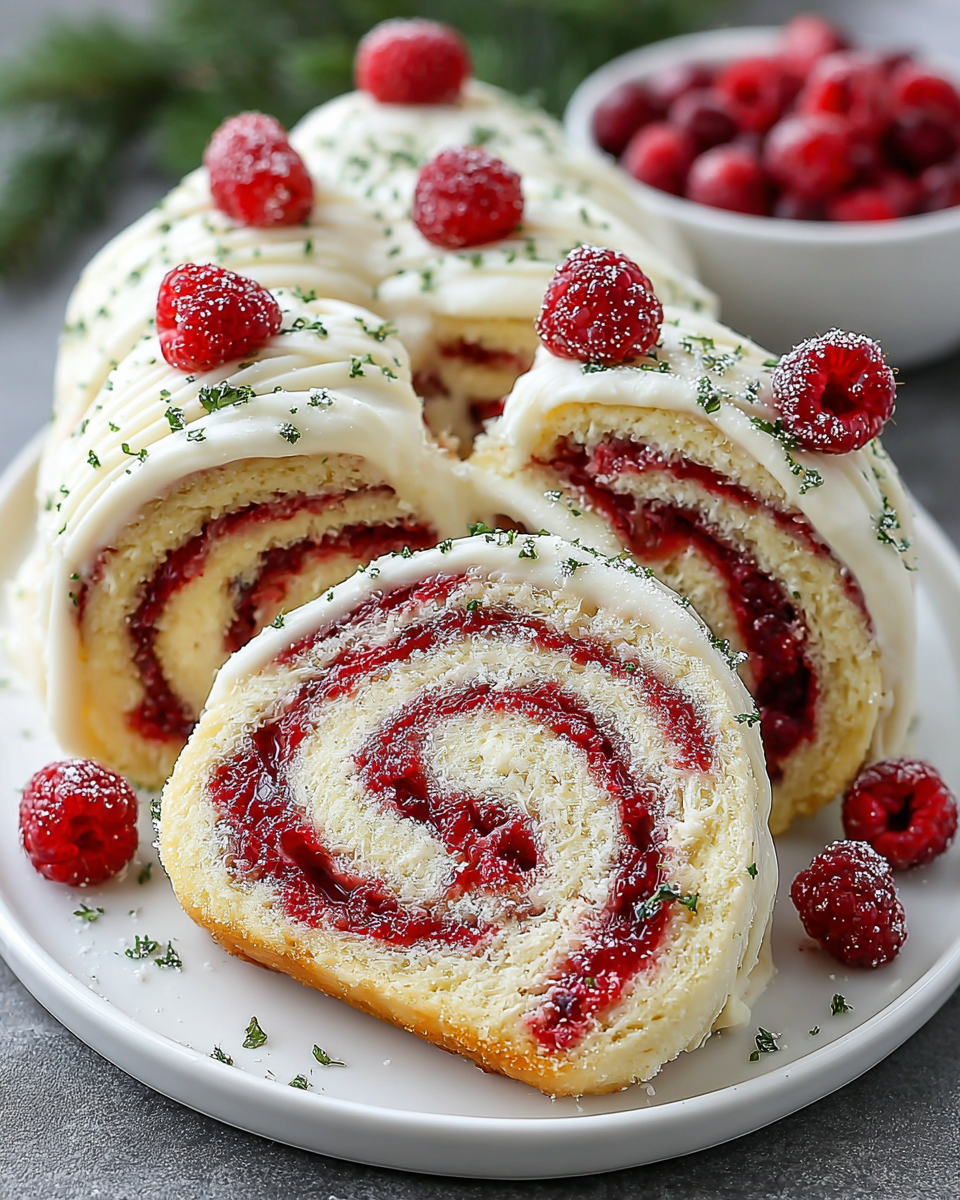 Raspberry Swirl Christmas Roll: A Flavorful Holiday Treat - Momy Cooks