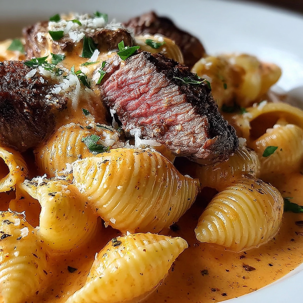 Creamy Paprika Steak Shells – A Comforting One-Pan Pasta Dish - Momy Cooks