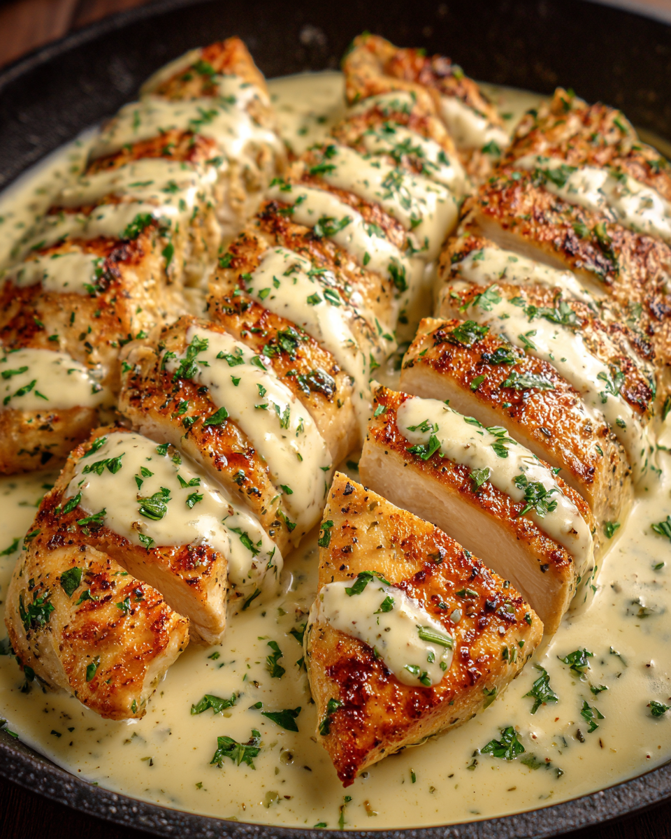 Delicious Spicy Creamy Garlic Parmesan Chicken Fillets - Momy Cooks