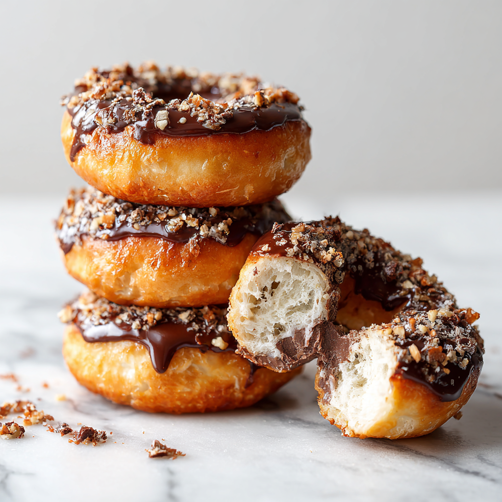 Delightful Chocolate-Stuffed Açma Bread Rings