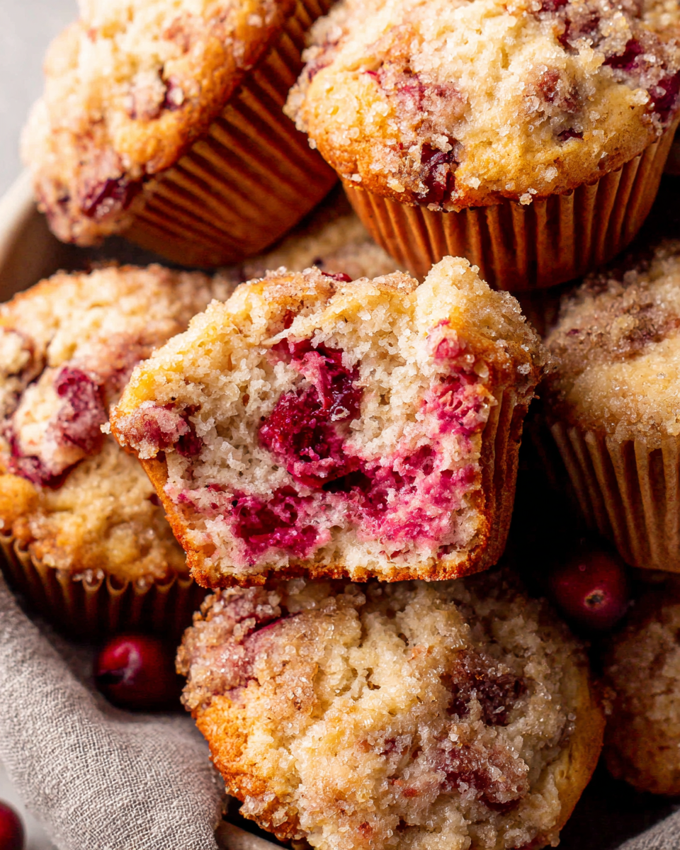 Delightfully Tender Orange Cranberry Muffins Recipe - Momy Cooks