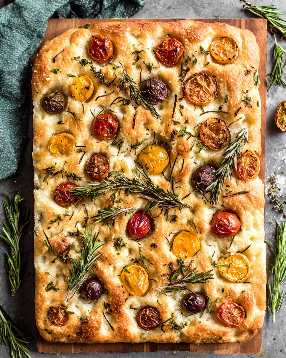 Festive Christmas Tree Focaccia Recipe - Momy Cooks