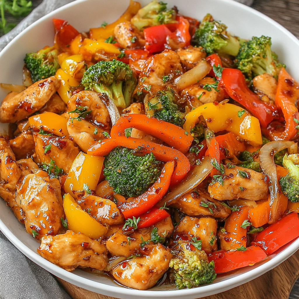 Bold Flavors in Spicy Sriracha Chicken Stir-Fry