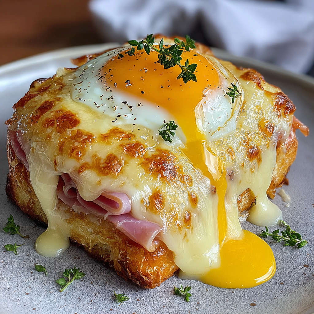 Indulgent Cheesy Ham and Egg Breakfast Bake