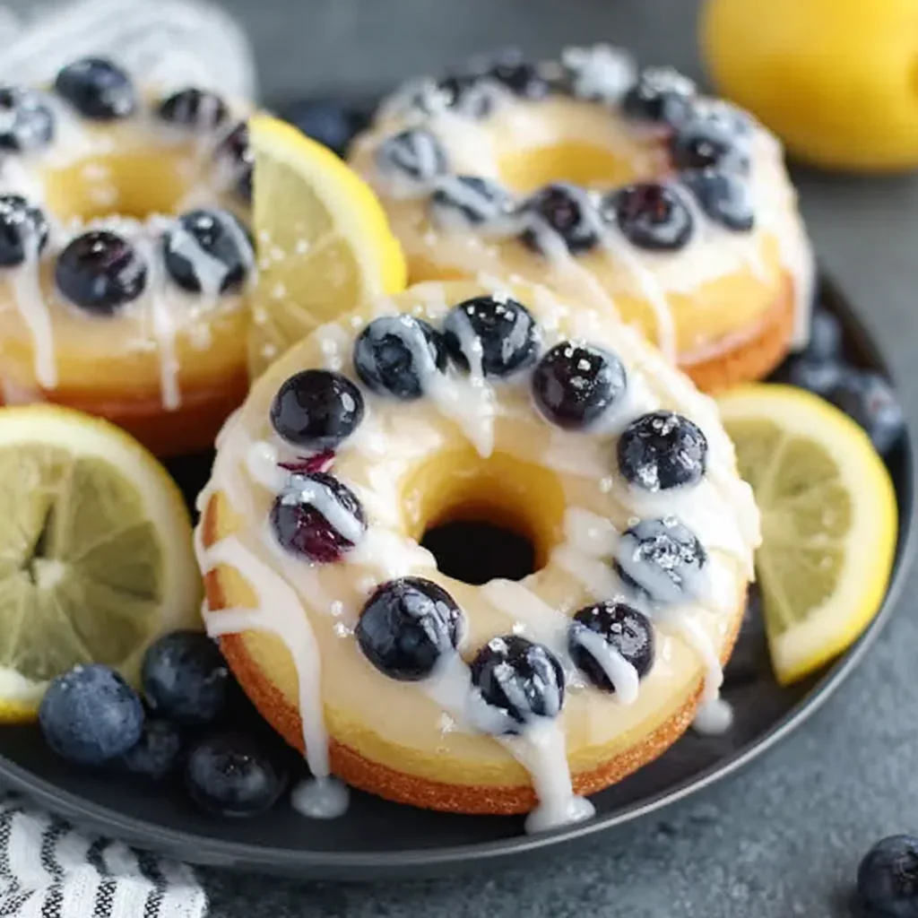 Lemon Blueberry Doughnuts with a Zesty Twist – Momy Cooks
